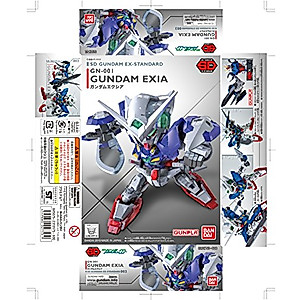Bandai Hobby SD EX-Standard Gundam Exia Action Figure, Multi-Colored, 8" (BAN202753)