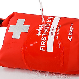 Breakwater Supply 25L Meanhigh Dry Bag Waterproof Backpack and Waterproof Survival First Aid Kit Bundle
