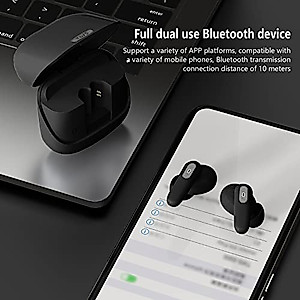 Lanhui Touch-Control Wireless Earbuds,Bluetooth 5.0 Headphones Sports Work Earbuds Wireless Headphones with Noise-Cancelling