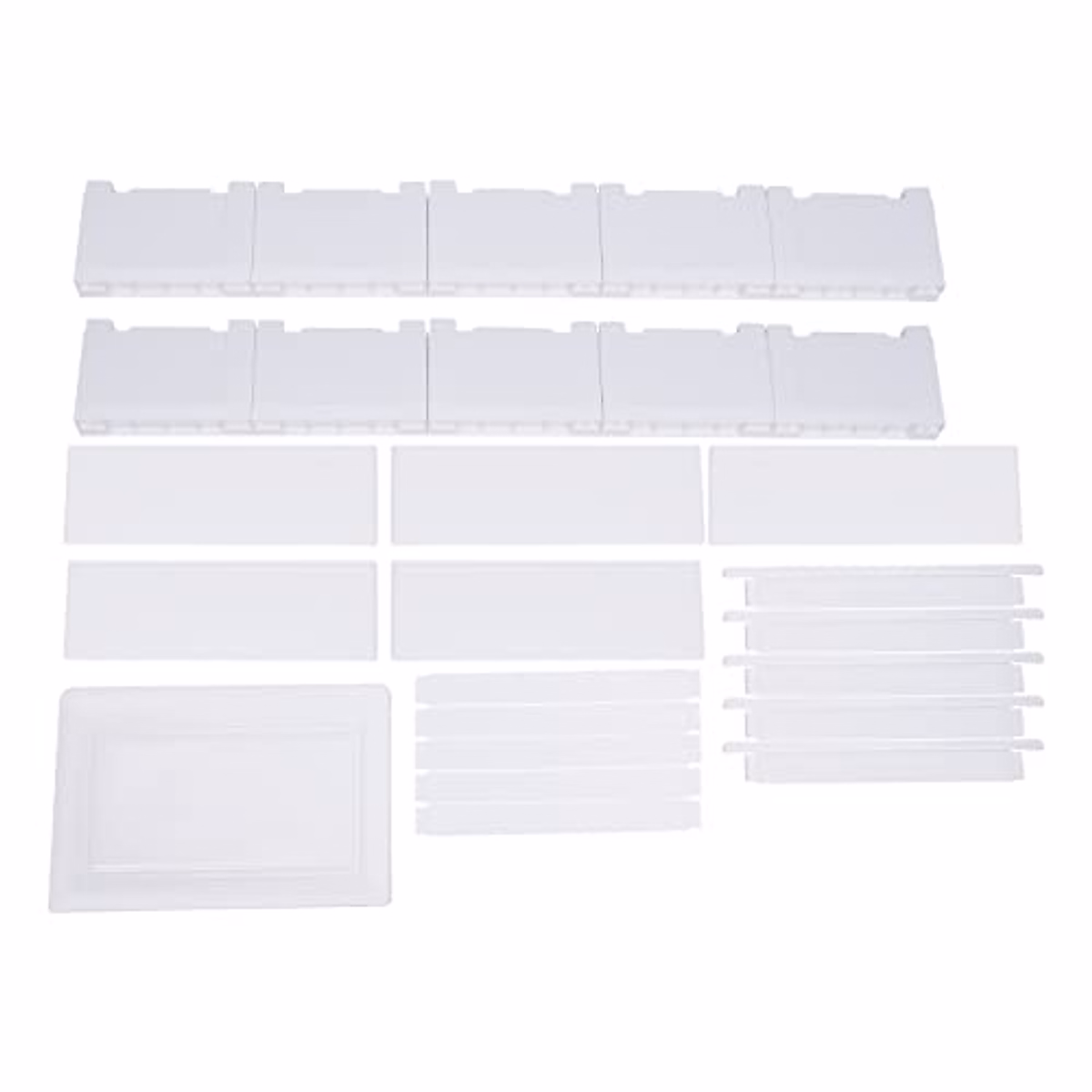 Storage Cabinet, Tall Plastic Drawers Dresser, Large Capacity Closet Drawers Organizer for Clothes Playroom Bedroom Furniture