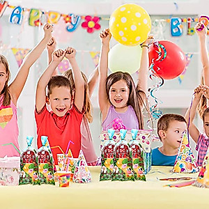 100 Pieces Farm Animal Cellophane Bags Farmhouse Party Treat Bag Cow Sheep Pig Printed Candy Goodie Bags with 100 Twist Ties for Birthday Baby Shower Party Favors Chocolate Snacks Cookies Packaging