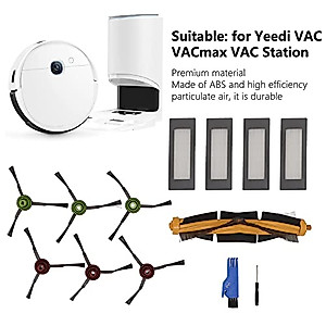 Accessories Kit for Yeedi Vac Station Robotic Vacuum Cleaner, Replacement Brush and Filters For Sweeper Accessories for Yeedi VAC VACmax VAC Station
