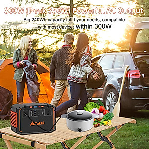 300W Portable Power Station and 111Wh Portable Generator, Camping Solar Generators for Home Use, Emergency, CPAP, Indoor, Outdoor