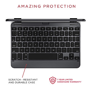 Brydge 7.9 Keyboard Compatible with iPad Mini 4th and 5th Generation | Aluminum | Wireless | Rotating Hinges | 180 Degree Viewing (Space Gray)