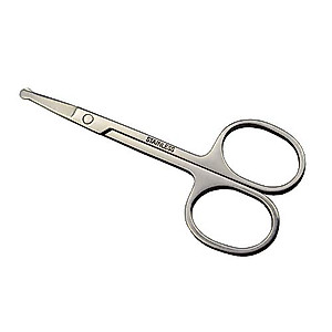 Motanar 3.5-Inch Stainless Steel Dog Pet Round-Tip Home Grooming Scissors for Nose Hair,Ear Hair,Face Hair,Paw Hair