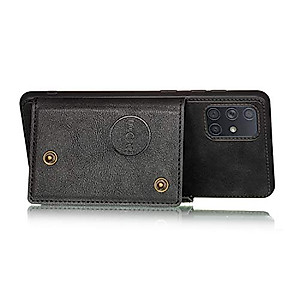 Compatible with Realme 7 Pro Cover Case,Compatible with Realme 7 Pro RMX2170 PU Leather Stand Phone Case Cover Black