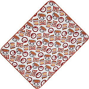 Maruchan Cup Noodles Throw Blanket Ramen Noodles Happiness in a Cup Fleece Throw Blanket(Cream)