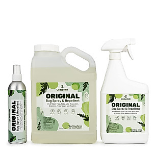 Cedarcide Original Bug Spray | Repel & Kill Fleas, Ticks, Mosquitoes, Mites, Ants & Chiggers | for use on People, Pets & Home | Natural Cedar Oil | Large Size Kit