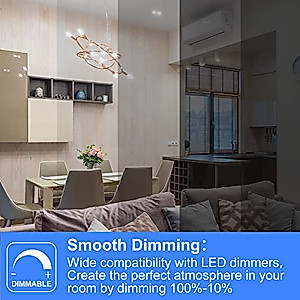 ENERGETIC SMARTER LIGHTING LED Candelabra Light Bulbs B10, Daylight 5000K, E12 Base, 60 Watt Equivalent Chandelier LED Edison Bulbs, Dimmable, 8 Pack