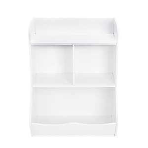 UTEX Toy Storage Organizer, 40" Kids Toy Storage Cubby with Bins,Toy Boxes and Storage for Playroom,Bedroom,Nursery School,White