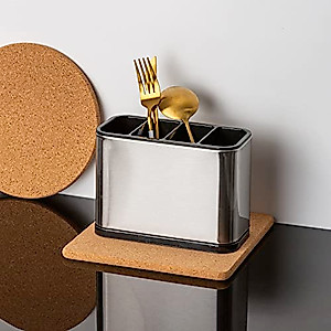 Cork Trivet, High Density Thick Cork Coaster Set for Hot Dishes and Hot Pots, 4 Pack 8 Inch Heat Resistant Multifunctional Cork Board, Hot Pads for Table and Countertop