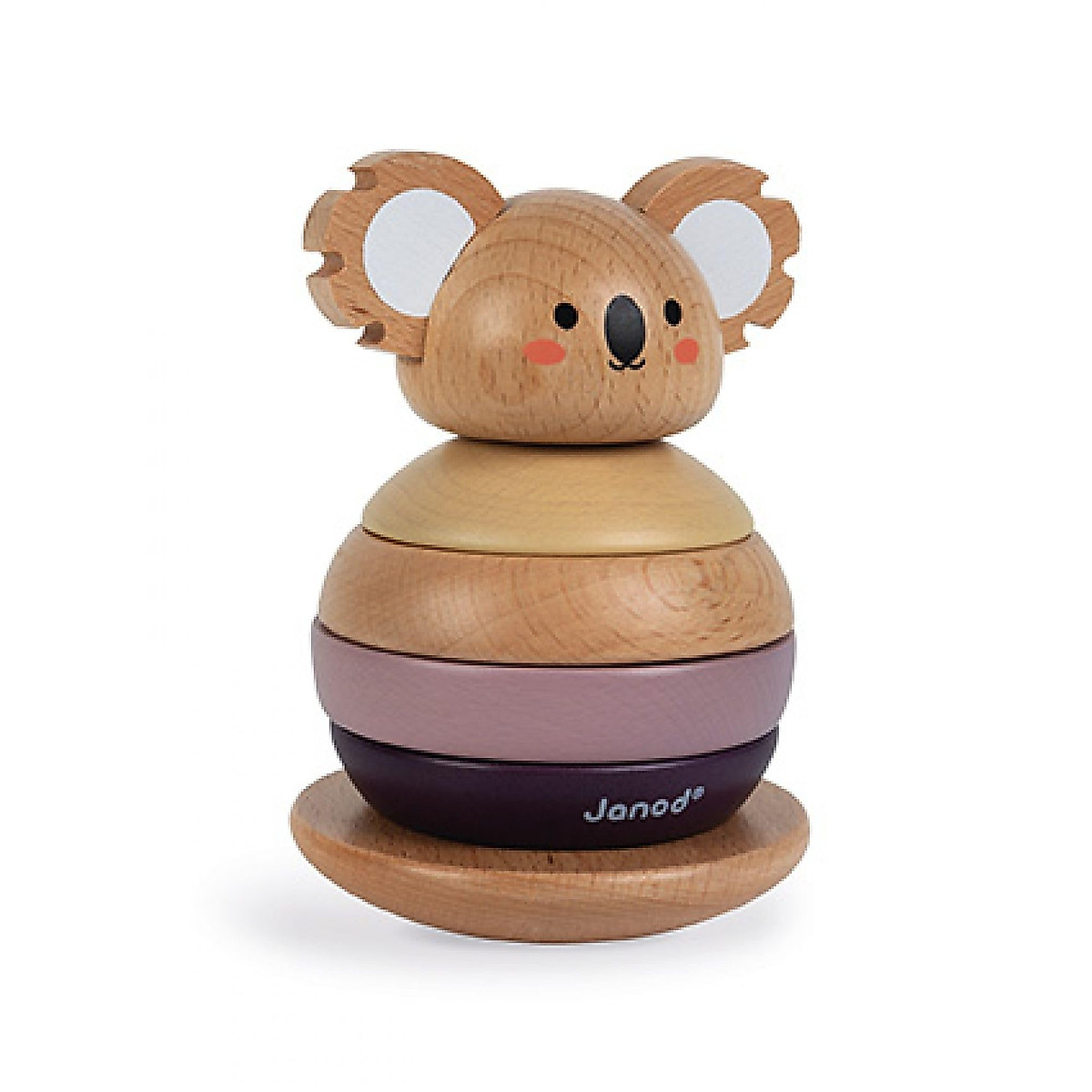 Janod World Wildlife Federation – Wooden Tumbling Koala - 6 Piece Set – Ages 12 Months+ - J08601