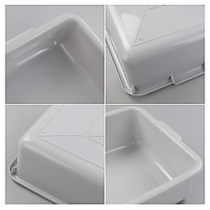 Xyskin 13 L Plastic Commercial Bus Tubs, Utility Bus Boxes, 4-Pack