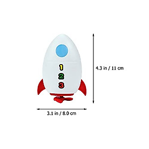 STOBOK Bath Toy 4 pcs for Sprinkler Wind Shop Game Home Water Plaything Children Interesting Time Creative Toddlers Bathtub Shower Rocket Toys Summer Accessories Baby Recreation Toy Kids Bath Toys