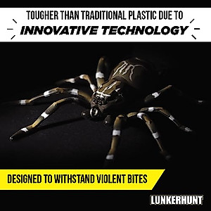 Lunkerhunt Phantom Spider Fishing Lure | Most Realistic Topwater Fishing Bait with Self-Righting Ballast for Natural Walking Action | Hollow Body Weedless Hooks for Bass Fishing (Dock)