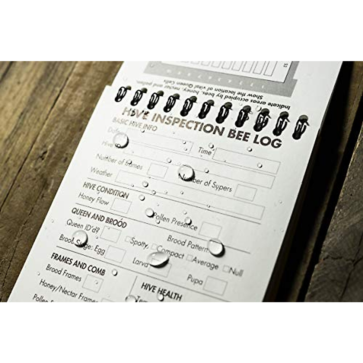 Little Giant Beehive Log Beekeepers Tracking Journal (Item No. BEELOG)