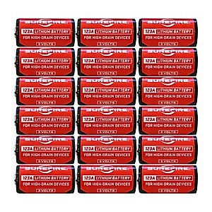 3 X Surefire 6 Pack 123A Lithium Batteries