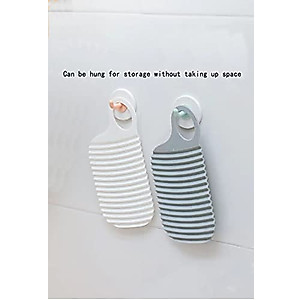 Ainior Portable Travel Mini Washboard,Handheld Plastic Washboard,Multifunctional Small Household Washboard Suitable for Hand Washing Diaper, Sock, Underwear(3 Pack)