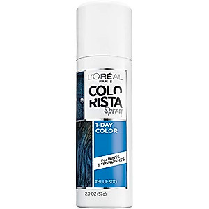L’Oréal Paris Colorista 1-Day Washable Temporary Hair Color Spray, Blue, 2 Ounces