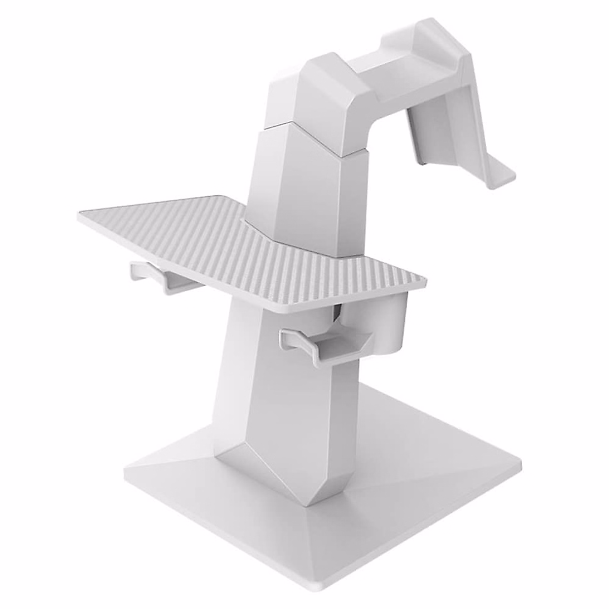 Storage Display Stand for Sony PSVR2 /Pico4 /HTC Vive Focus3 Desktop VR Stand for Headset and Touch Controllers Accessories (White)