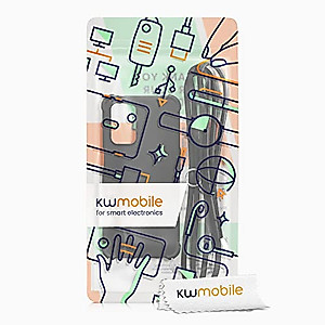 kwmobile Crossbody Case Compatible with OnePlus Nord N200 5G Case - TPU Silicone Cover with Strap - Black