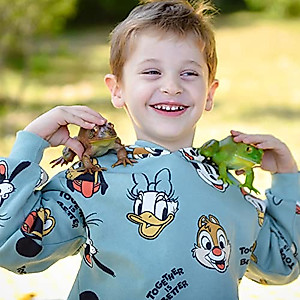 Gemini & Genius Tree Frog Realistic Hand Painted Toy Bullfrog Figurine Model Quality Construction Soft Rubber Animals Educational and Role Play Toys for Ages 3 and Up Kids