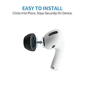 COMPLY Foam Ear Tips for Apple AirPods Pro Generation 1 & 2, Ultimate Comfort| Unshakeable Fit| Assorted S/M/L, 3 Pairs