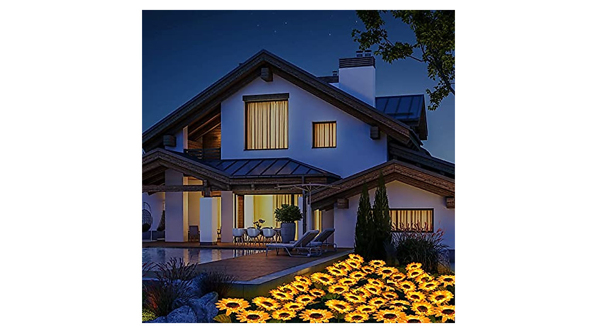 Solar Sunflower Lights for Garden Decor - Waterproof LED