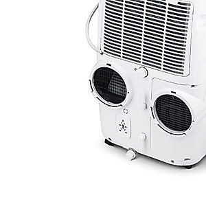 Newair Dual Hose Portable AC | 12,000 BTU | Cools Up To 248 sq. ft | White | Easy Setup Air Conditioner With Window Venting Kit, Self-Evaporative System, Quiet Operation, Dehumidifying, Remote & Timer