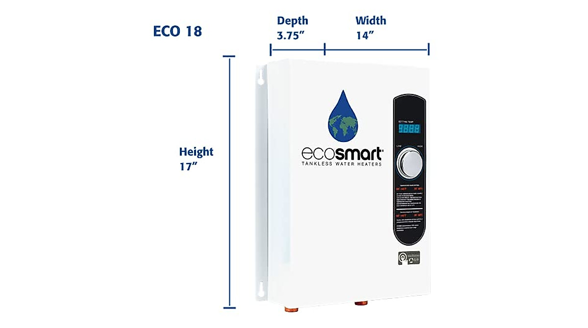 EcoSmart ECO 18 Electric Tankless Water Heater - Save 60%