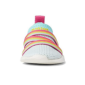 Native Shoes Kids Pheonix Sugarlite Sneakers for Toddler - Man-Made Upper with Cushioned Insole, Slide Closure, and OutsoleSherbert Blue/Shell White/Hollywood Pink 10 Toddler M