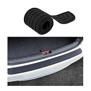 Kewucn Car Rear Bumper Protector Guard, Auto Scratch-Resistant Rubber Trunk Door Entry Guard Accessory, Universal Non-Slip Vehicle Trunk Door Sill Protector for Most SUV (41"×3.5", Black)