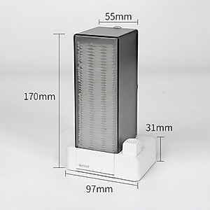 jyibinee Storage Box Detachable -proof Rectangular Reusable Plastic Auto Pad Dispenser Household Supplies Pad Organizer