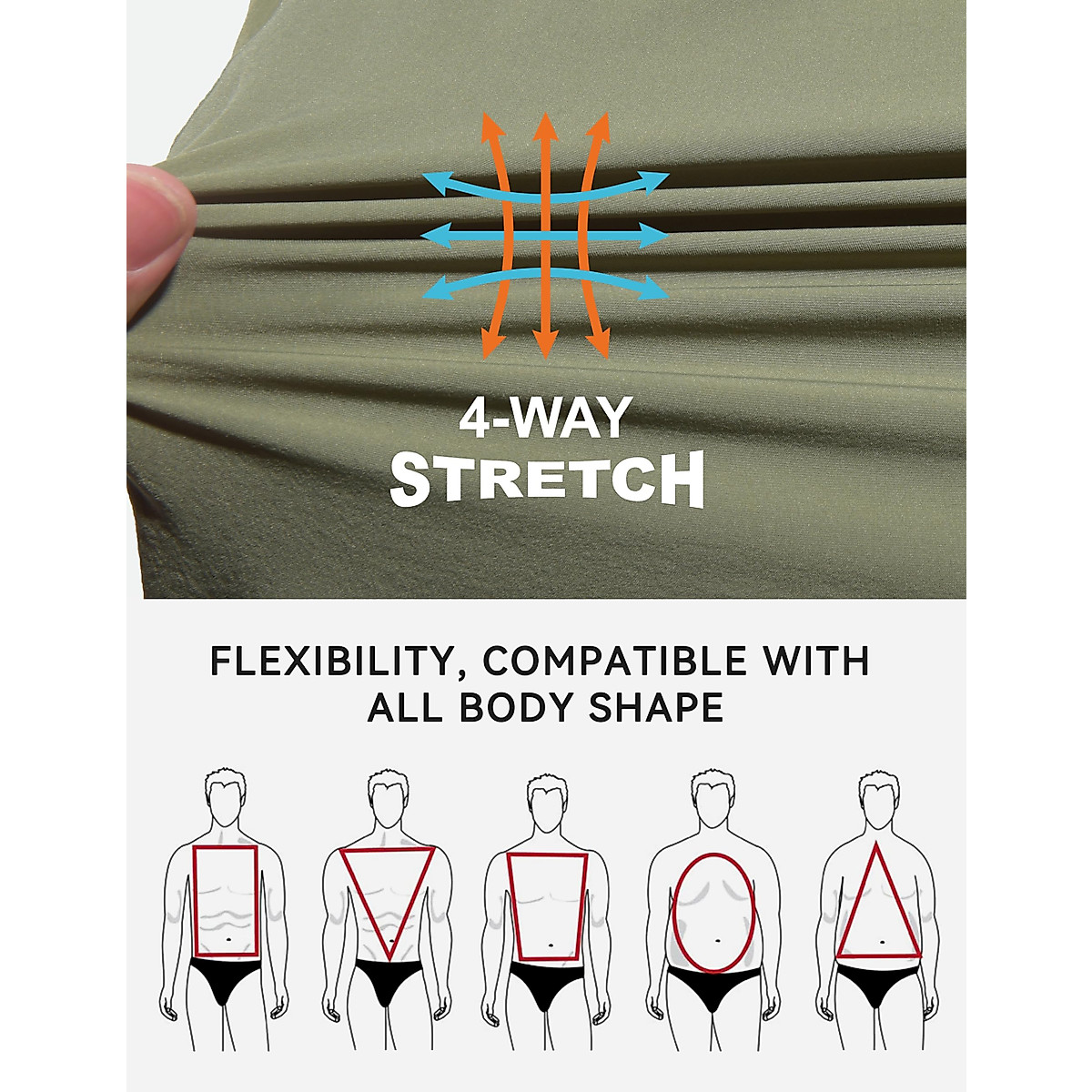 Little Donkey Andy Men's Quick Dry Vest Sleeveless Summer Stretchy Windproof Jacket for Golfing Cycling Running Laurel Oak S