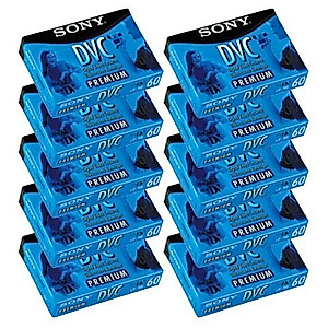 Sony 60-Minute miniDV Cassette Tape - Value 10 Pack w/Bonus Tray
