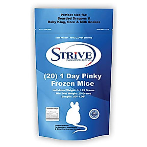 (20) 1 Day Pinky Frozen Mice