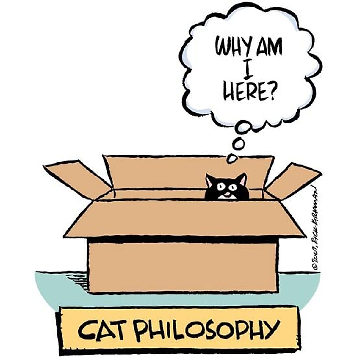 CafePress Cat Philosophy Mug Ceramic Coffee Mug, Tea Cup 11 oz