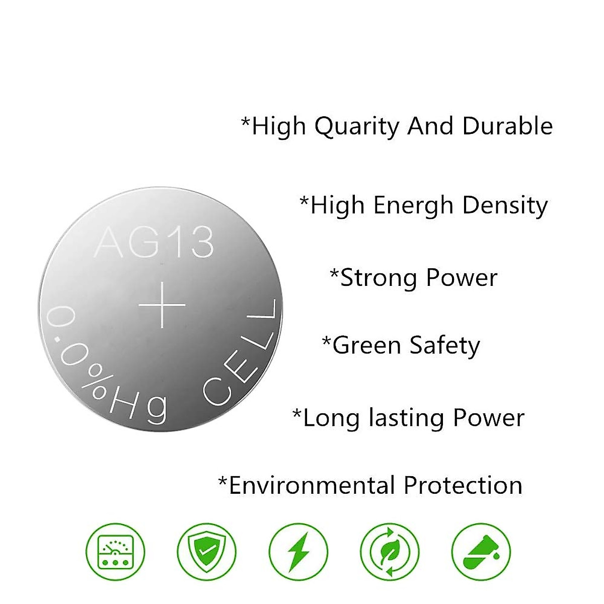 SKOANBE 20PCS AG13 LR44 A76 SR44 303 357 1.5V Button Coin Cell Battery