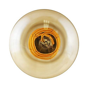 Euri Lighting VG25-3020ad, Dimmable LED G25 Filament, 4.5W, 250lm, 80 CRI, Warm White (2200K), 320° Beam, E26, 120V, Amber Glass, Wet Rated, UL, 2YR, 15K HR WTY, One Count