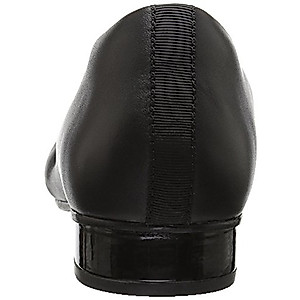 Clarks womens Juliet Monte Pump, Black Leather/Synthetic, 8.5 Wide US