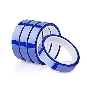 PYD Life 4 Rolls 0.8 Inch x 108 Ft Sublimation Blanks Thermal Tape,Heat Tape,High Temp Tape,Up to 250℃(480℉) for Tumbler Sublimation Print,Heat Transfer Tape,Heat Vinyl Press Tape