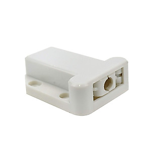 Sscon 4Pcs Catch Push To Open Cabinet Latches Touch Automatic Pop-Up Function Drawer Locks with Screws White