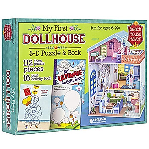 Beach House Haven - My First Dollhouse 3-D Puzzle & Activity Book