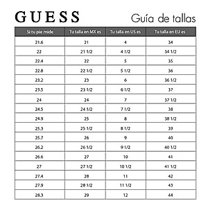 Guess Women's CALEBB Sneaker, White/Brown 145, 8.5