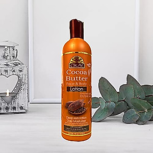OKAY COCOA BUTTER HAND and BODY LOTION 16oz/473ml