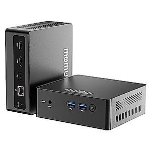AWOW Mini PC Intel J4105 256GB SSD Windows 11 Pro Mini Desktop Computer 8GB DDR4, HDMI2.0 x2, 4K@60Hz, Dual-Band WiFi, USB3.2 x4, USB2.0 x1, Gigabit Ethernet, BT, AL34 Micro PC