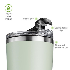 SIPX™ Triple-Insulated Tumblers - 22oz. Premium Modern Tumbler With Lid, insulated Cup Keeps Hot For 6 Hours, Stainless Steel Tumbler Made Of Sustainable Material, Coffee Travel Mug For Home & Office