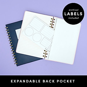 PAPERAGE Lined Spiral Journal Notebook, (Dark Green), 160 Pages, Medium 5.7 inches x 8 inches - 100 GSM Thick Paper, Hardcover, Double-Wire Spiral Journal & Notebook