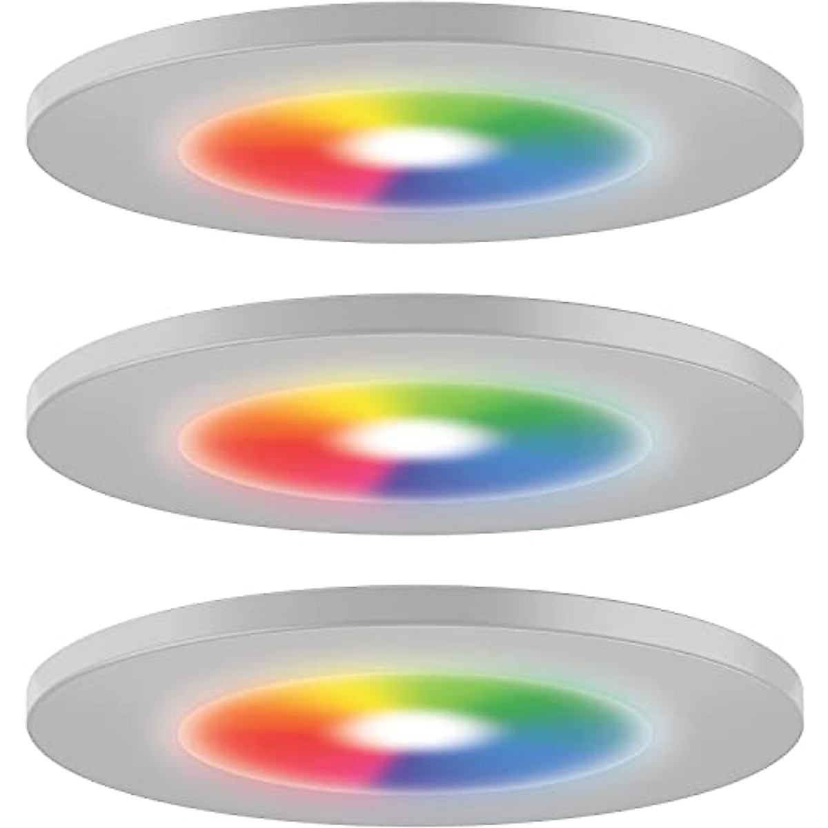 GE CYNC Smart LED Wafer Downlights, Color Changing and White Tones Wafer Lights, No Recessed Housing Required, 4 Inches (3 Pack)