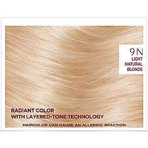 L'Oreal Paris Age Perfect Permanent Hair Color, 9N Light Natural Blonde, 1 kit